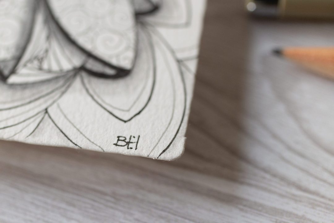 How to start Zentangle drawing - Ivy's Corner