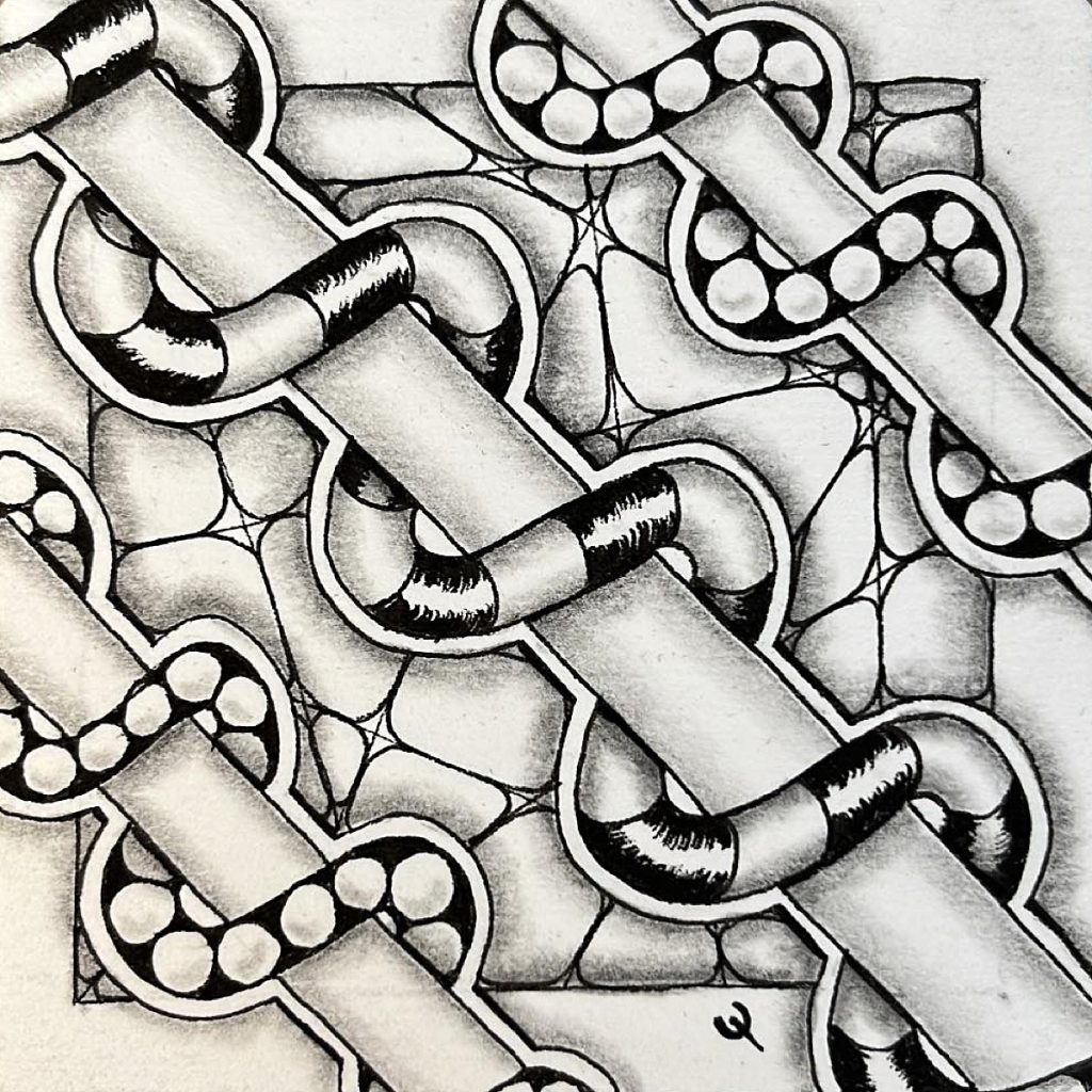 Introducing Caduceus - A New Tangle Pattern - Ivy's Corner