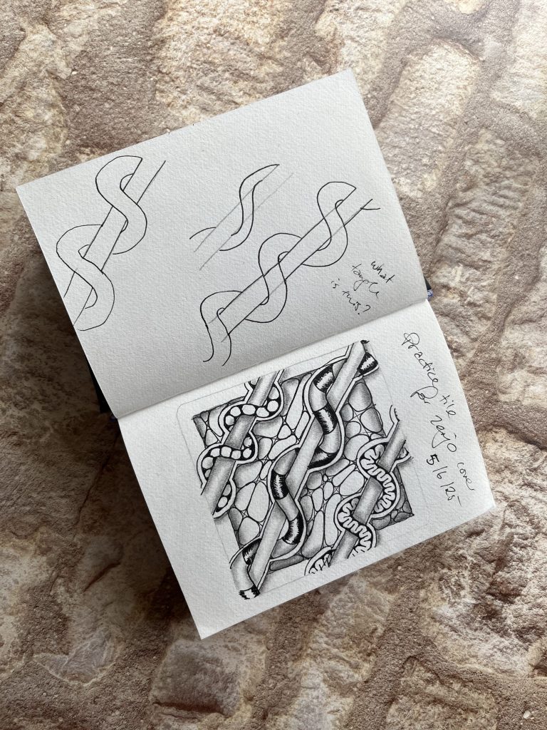 Introducing Caduceus - A New Tangle Pattern - Ivy's Corner