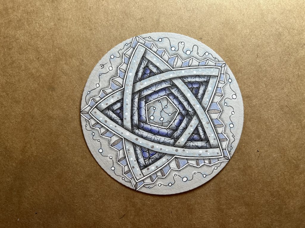 Christmas Zentangle for a Calm Festive Season - Ivy's Corner