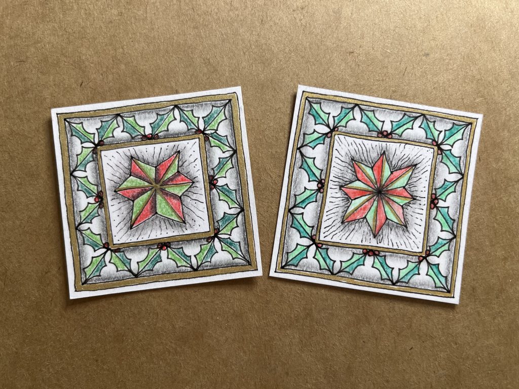 Christmas Zentangle for a Calm Festive Season - Ivy's Corner