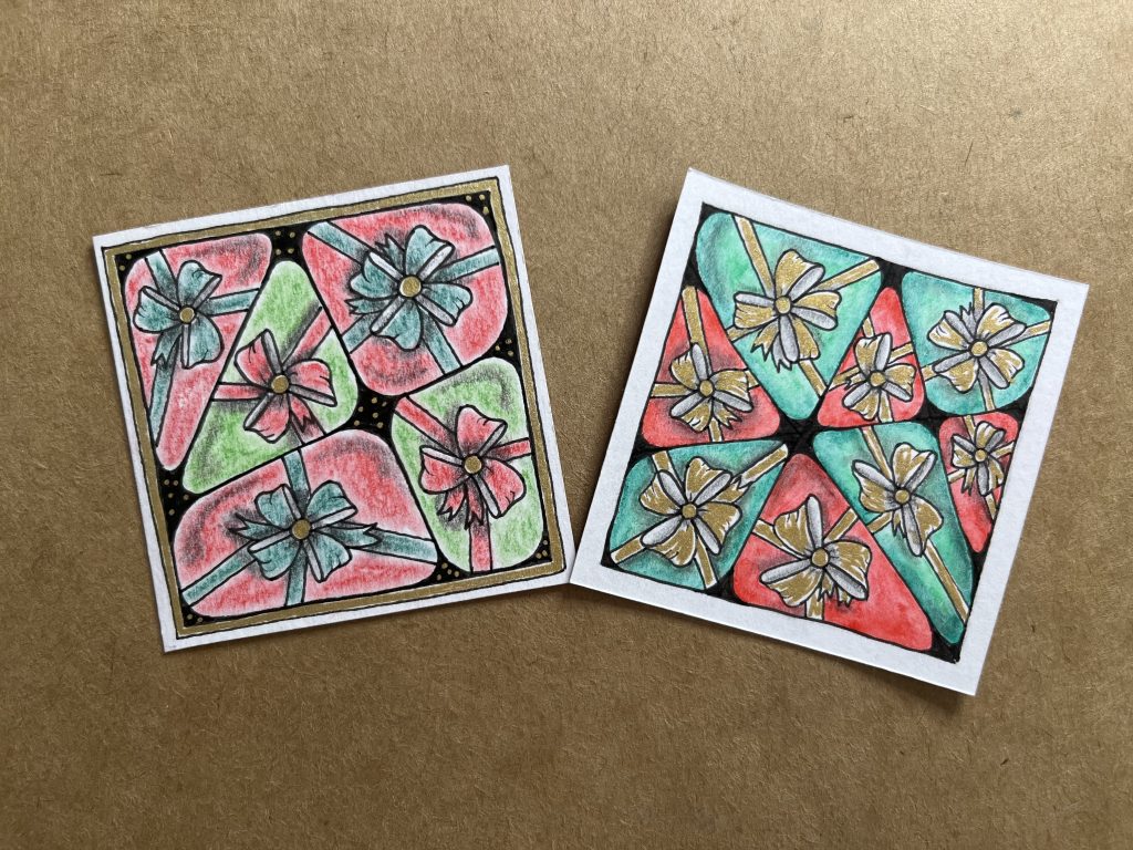 Christmas Zentangle for a Calm Festive Season - Ivy's Corner