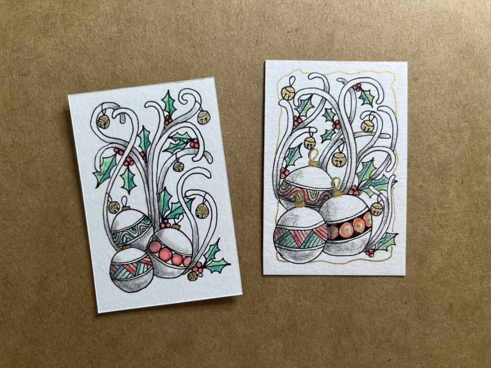Christmas Zentangle for a Calm Festive Season - Ivy's Corner