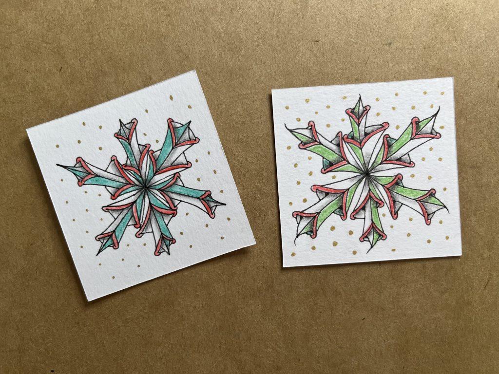 Christmas Zentangle for a Calm Festive Season - Ivy's Corner