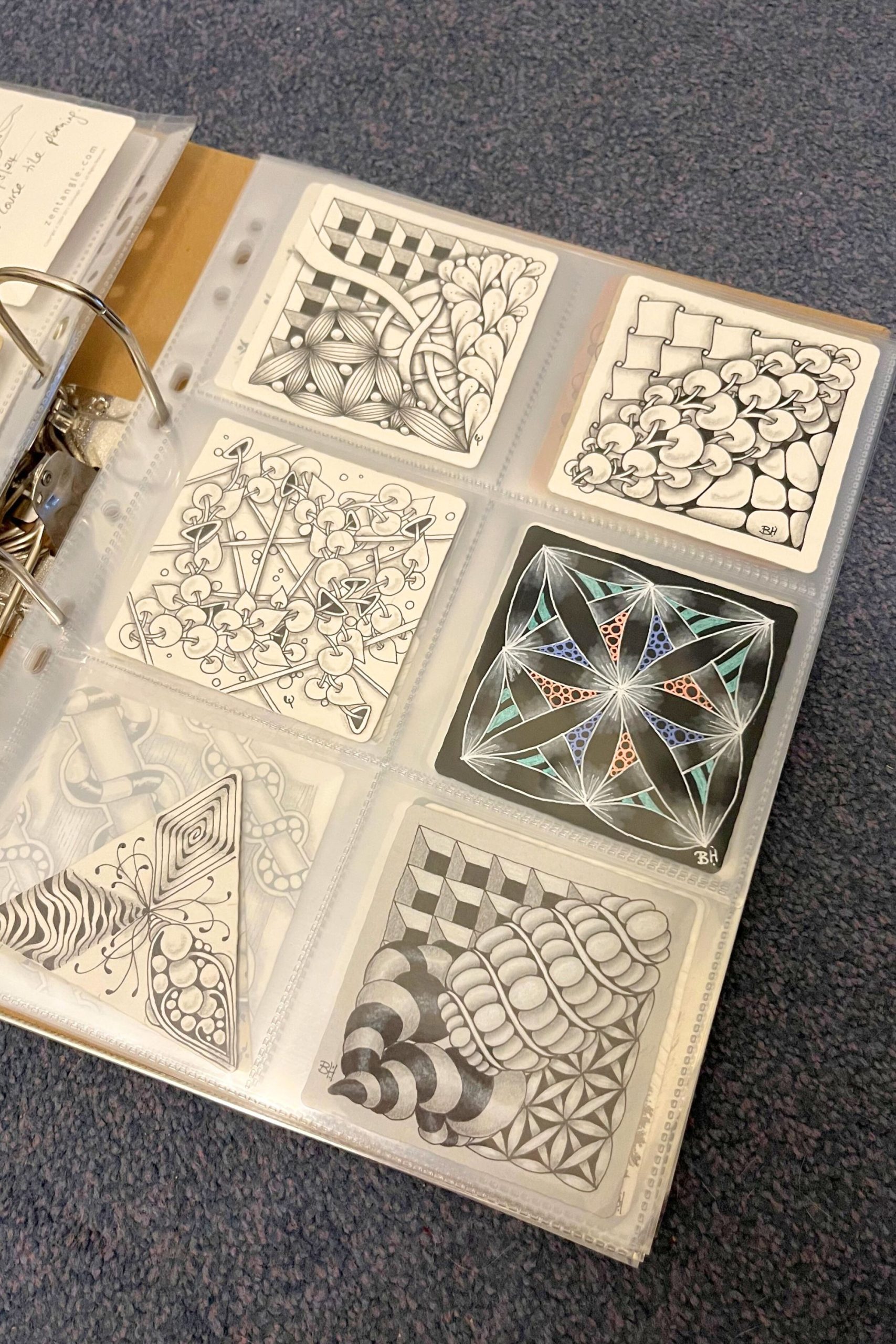 What Do You Do With All Your Zentangle Tiles? - Ivy's Corner